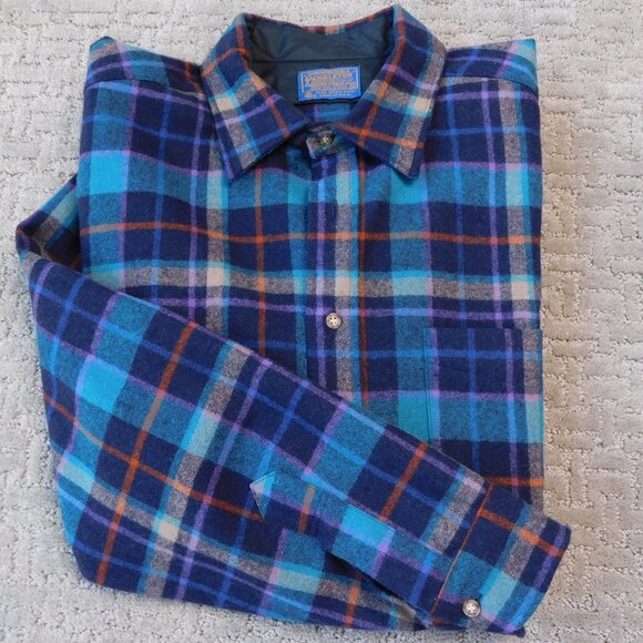 Pendleton | Shirts | Pendleton Plaid Wool Button Down Shirt Vintage Usa Made 96s Euc Xl | Poshmark